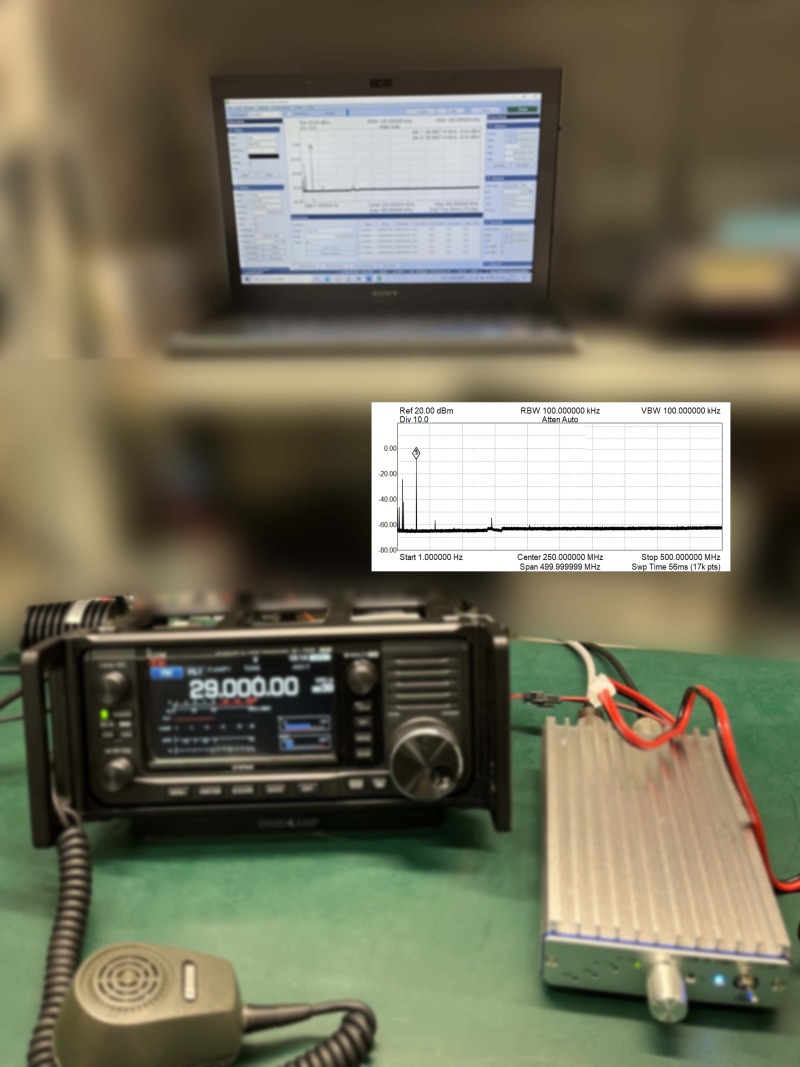 29Mで送信時、下に出てくるスペクトラムはリニア要因ではないけど – AlpsRadio_blog